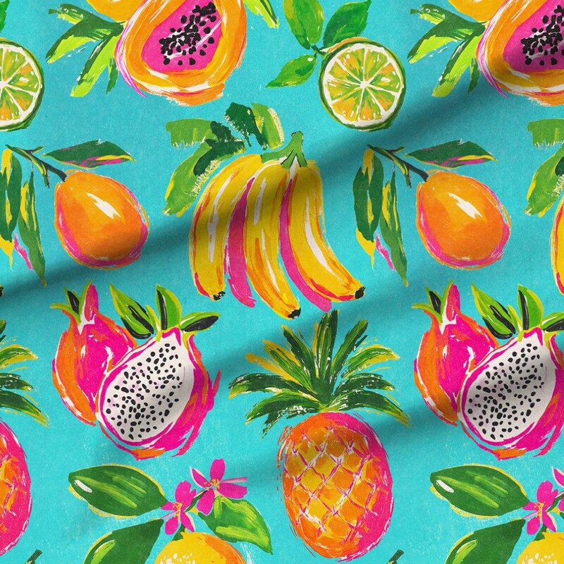 Pineapple Fabric - Etsy