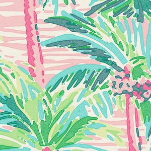 Tropical Palm Tree Wallpaper | Preppy Coastal Beach House Decor - Etsy