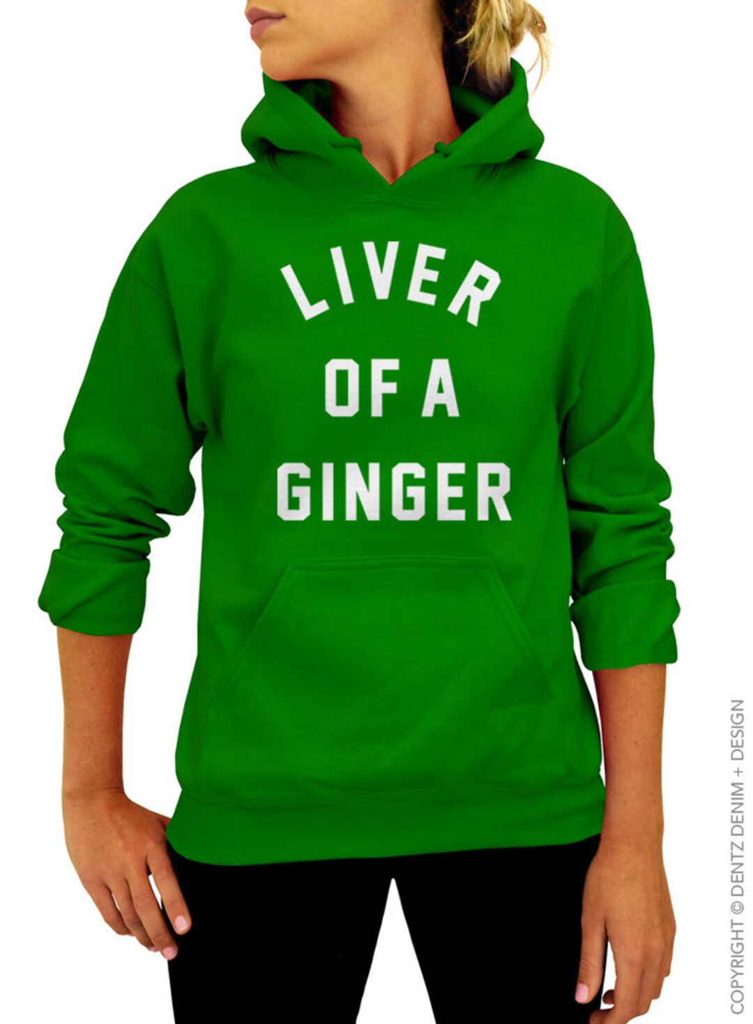Irish Hoodie Liver of A Ginger Hooded Sweatshirt St - Etsy