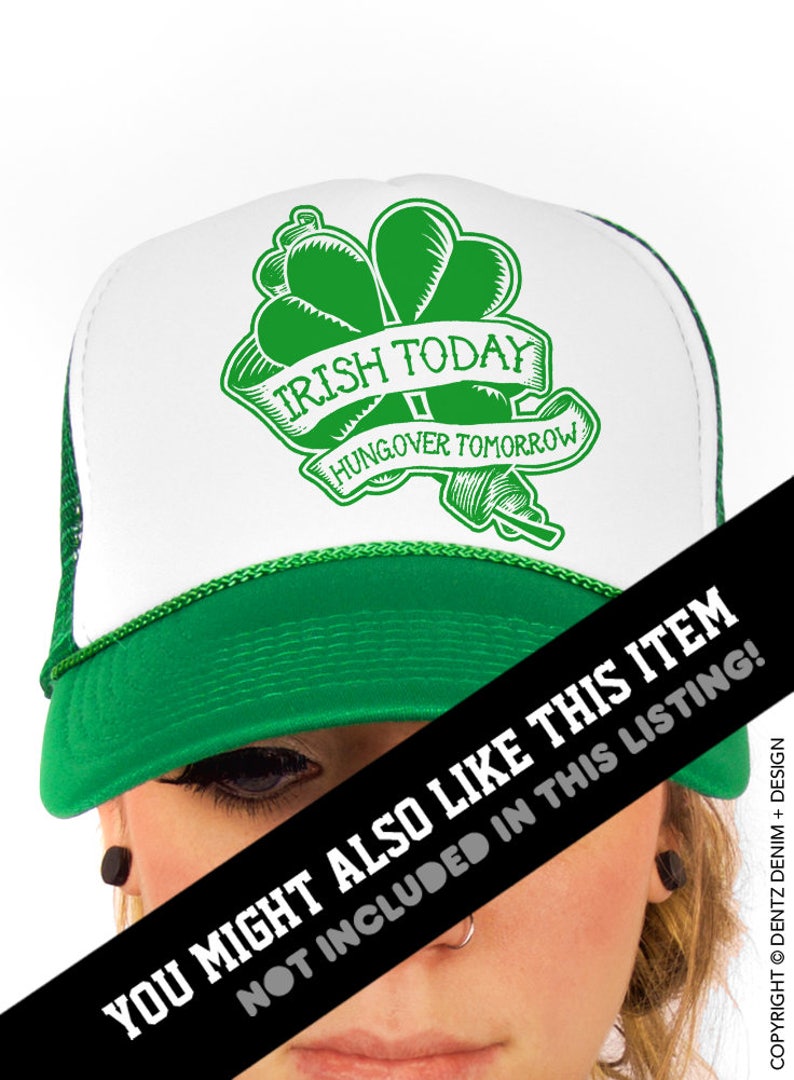 Lucky Lucky AF St. Patricks Day Trucker Hat St. Pattys - Etsy