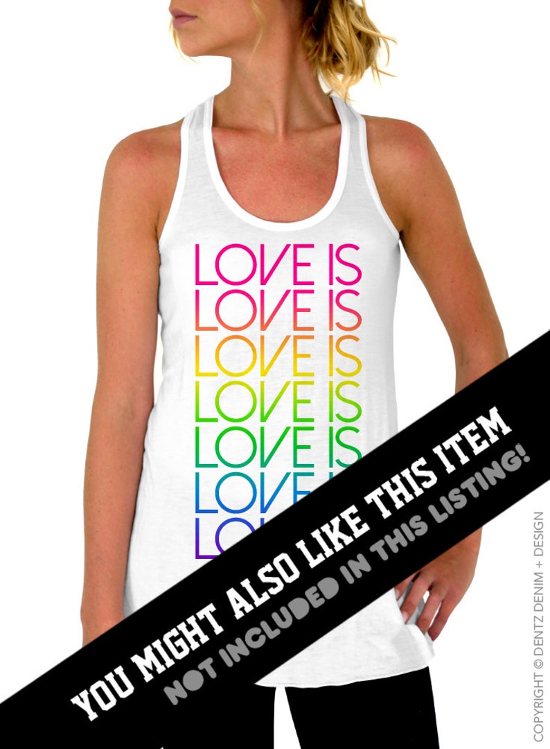 Gay Pride Tank Top Love Is Love Muscle Tank Top Pride Etsy