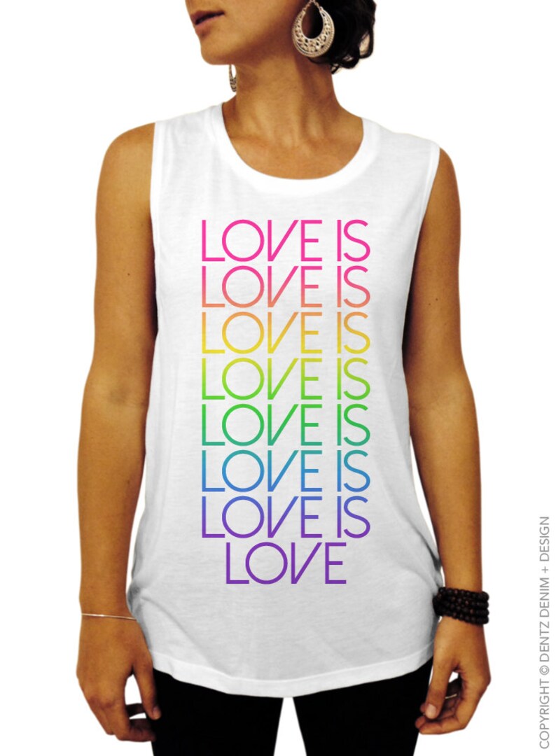 Gay Pride Tank Top Love Is Love Muscle Tank Top Pride Etsy