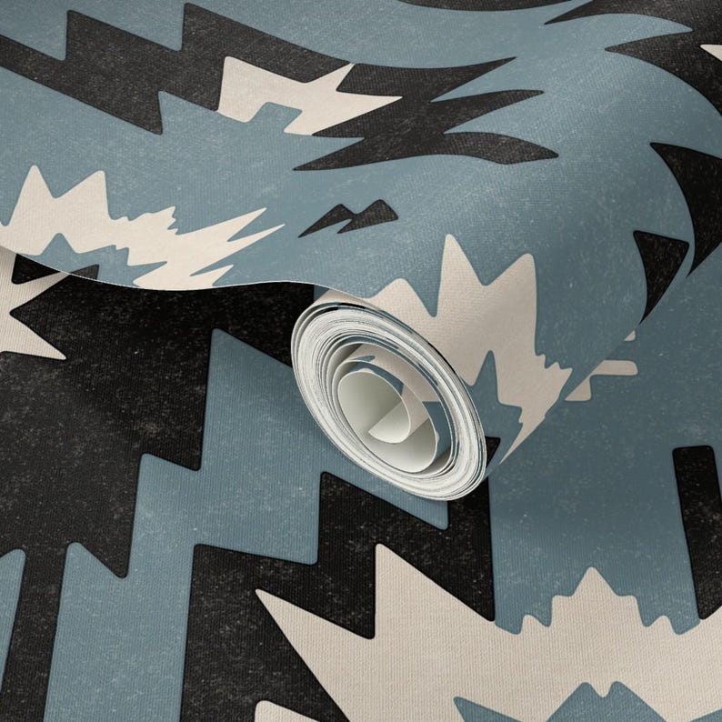 Bold Southwestern Geometric Wallpaper Modern Tribal Pattern - Peel ...