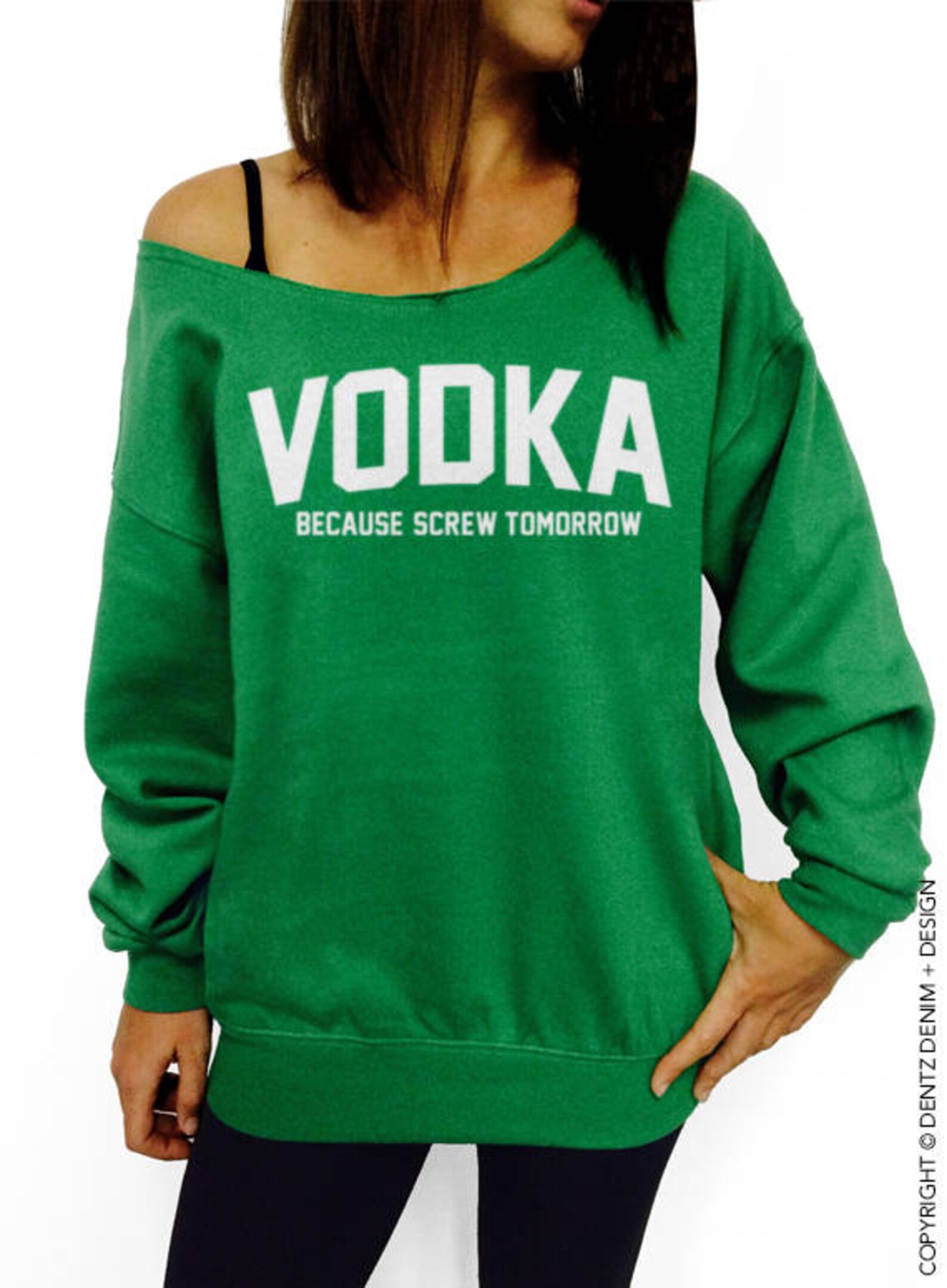 Vodka Because Screw Tomorrow Women's Clothing off the | Etsy