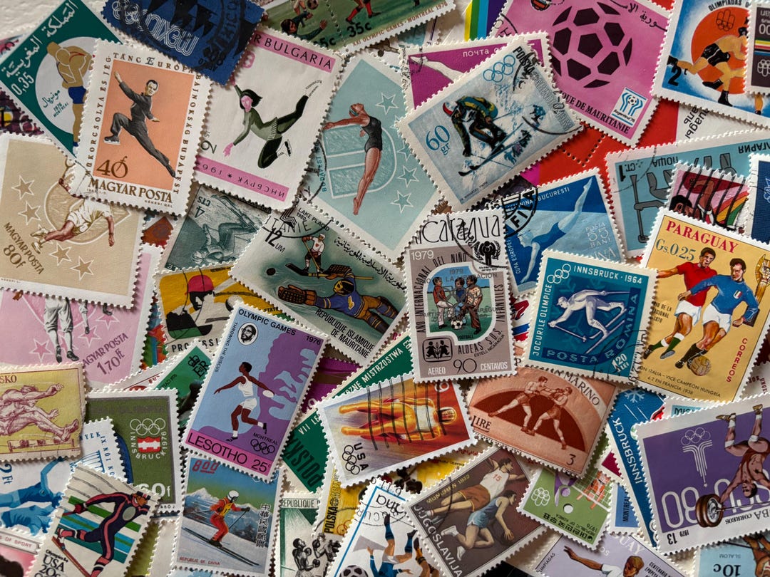 Sports Stamps for Paper Craft Projects, Art Projects, Decoupage ...