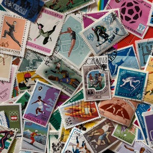 Sports Stamps for Paper Craft Projects, Art Projects, Decoupage ...