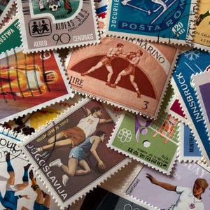 Sports Stamps for Paper Craft Projects, Art Projects, Decoupage ...