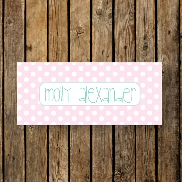 Polka Dot Labels - Etsy