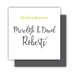 Personalized Couples Gift Tags | Calling Cards | Enclosure Cards | Gift ...