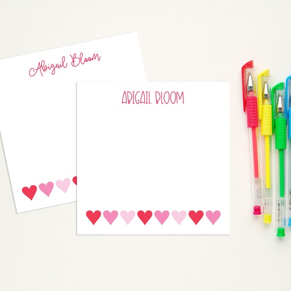Heart Notepad - Etsy