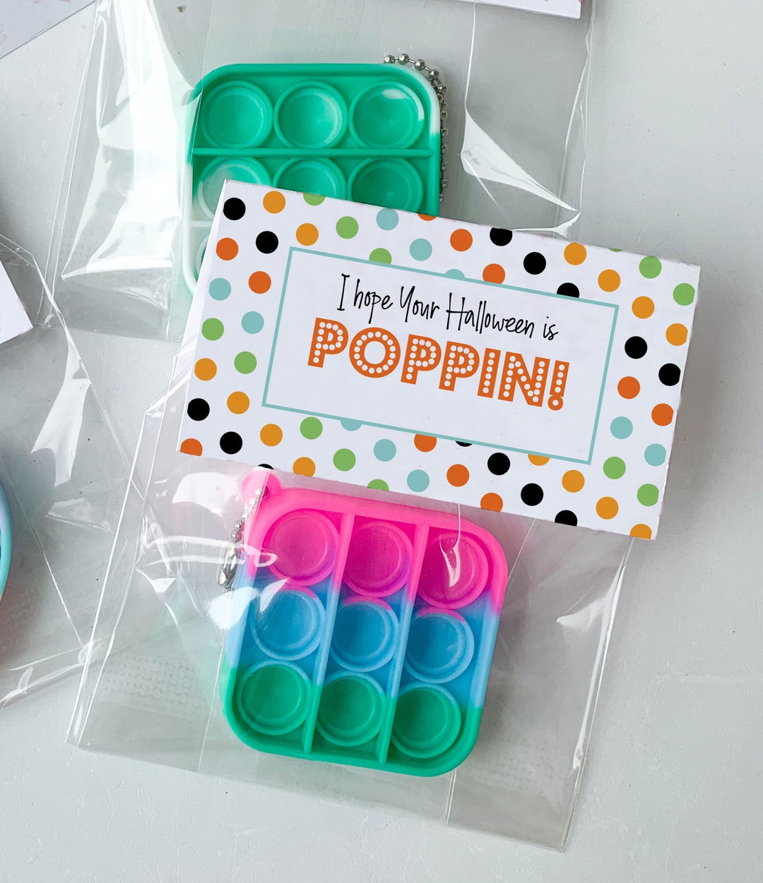 DIGITAL Pop-it Halloween Toppers | Kids Halloween Tags | Halloween ...