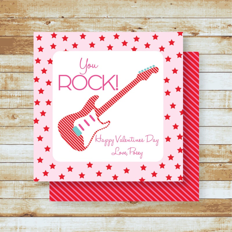 You Rock Valentine - Etsy