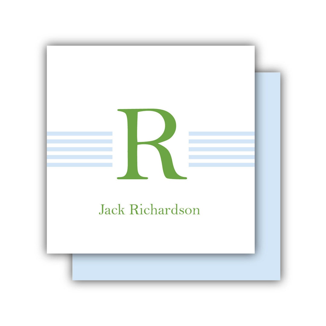 Personalized Monogram Calling Cards | Custom Gift Tags | Monogram ...