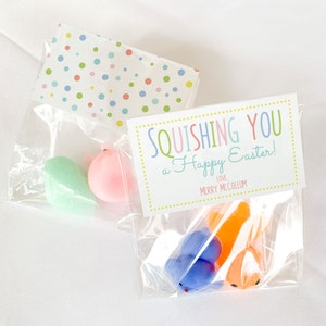 Squishy Easter Treat Topper | Kids Easter Favor Tag | Squishy Easter ...