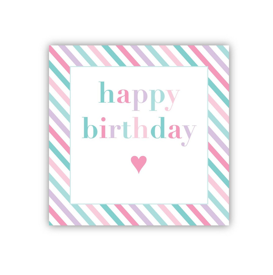 Printable Birthday Gift Tag | Happy Birthday Gift Card | Instant ...