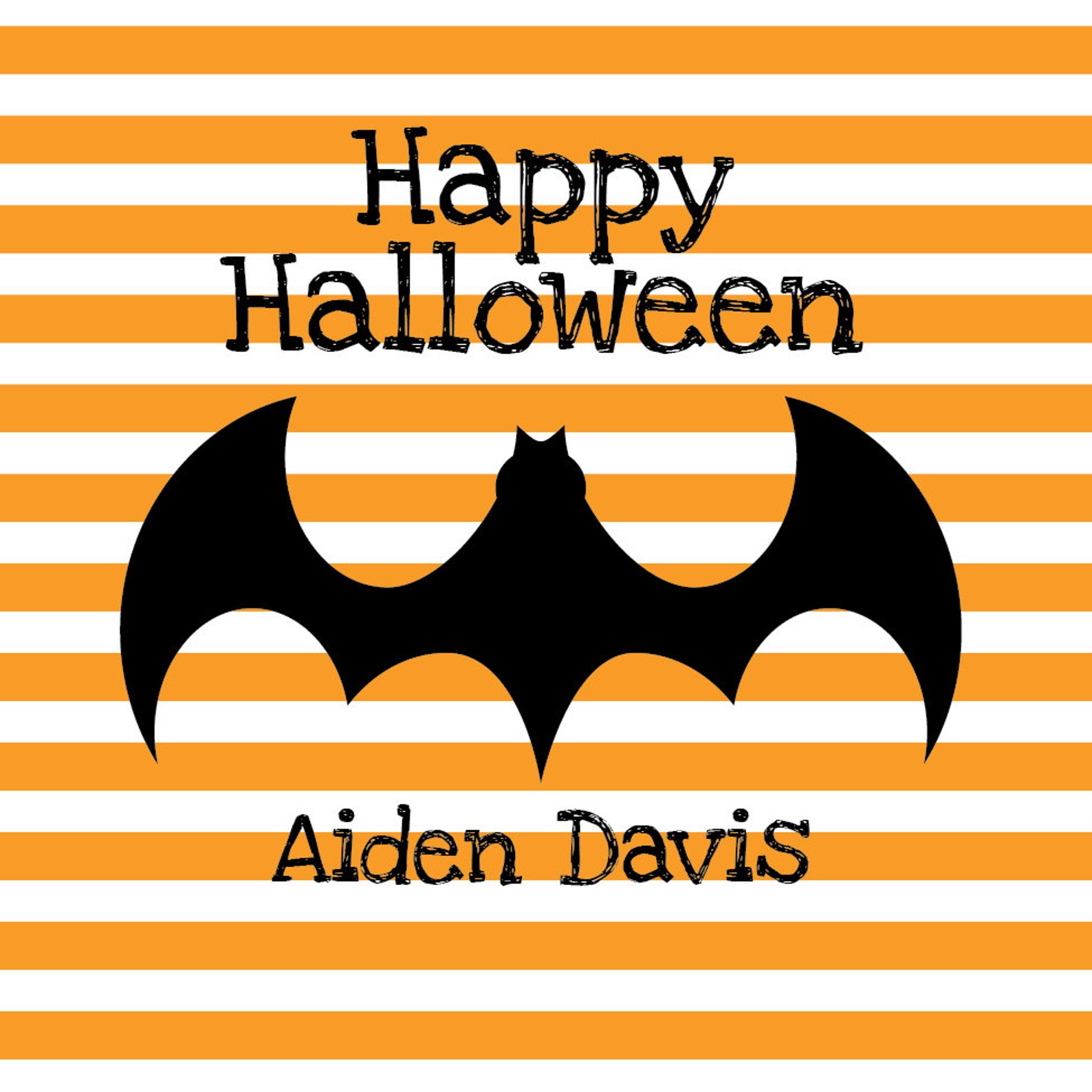 Personalized Halloween Bat Gift Tags Halloween Stickers - Etsy
