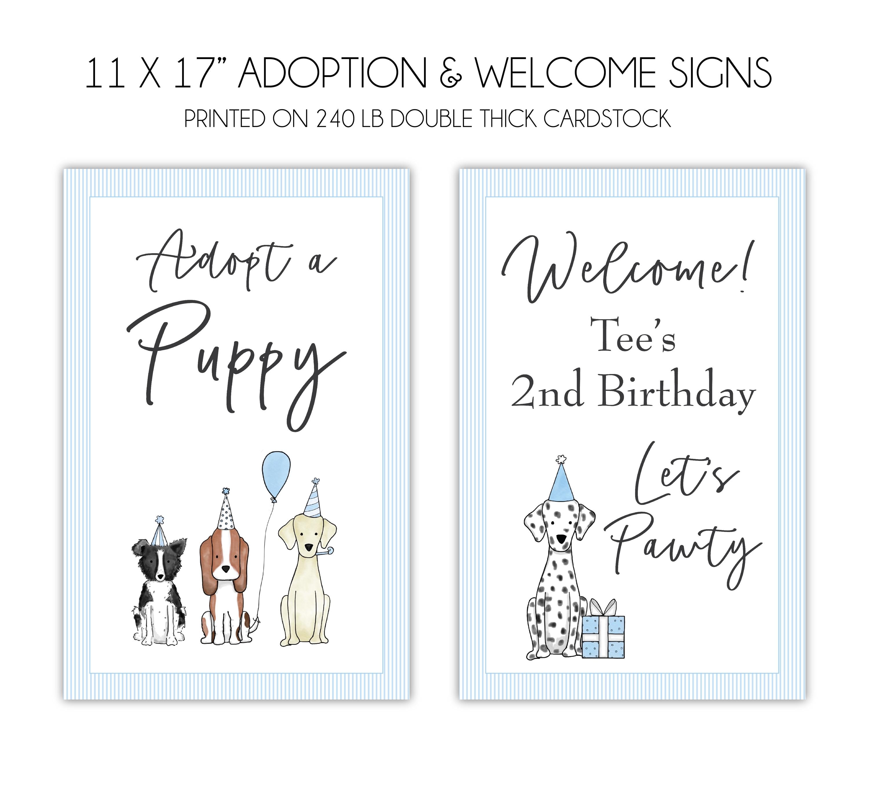 Puppy Pawty Favor Tags | Birthday Tags | Birthday Stickers | Dog ...