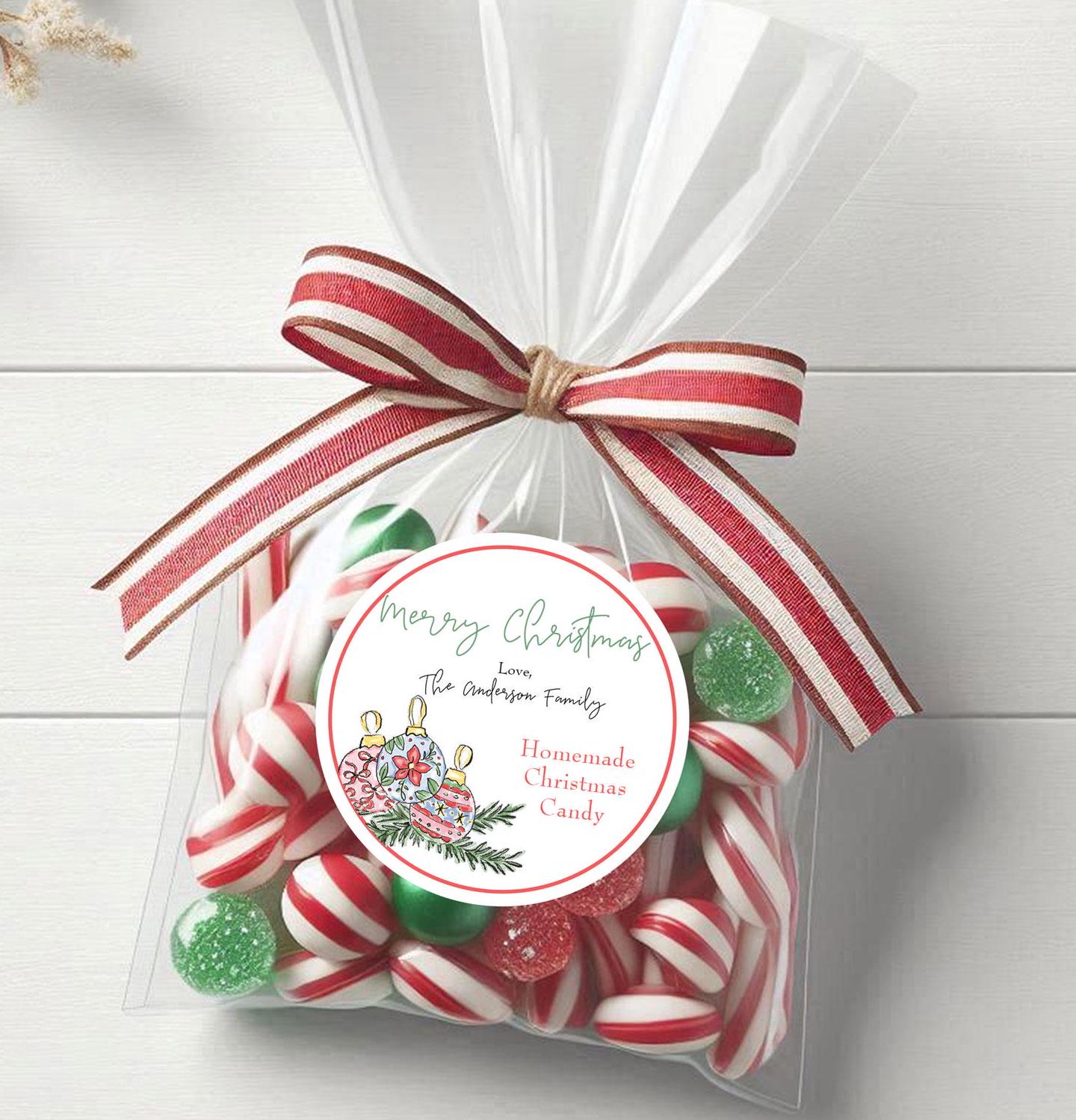 Christmas Treat Labels | Christmas Food Stickers | Holiday Gift ...