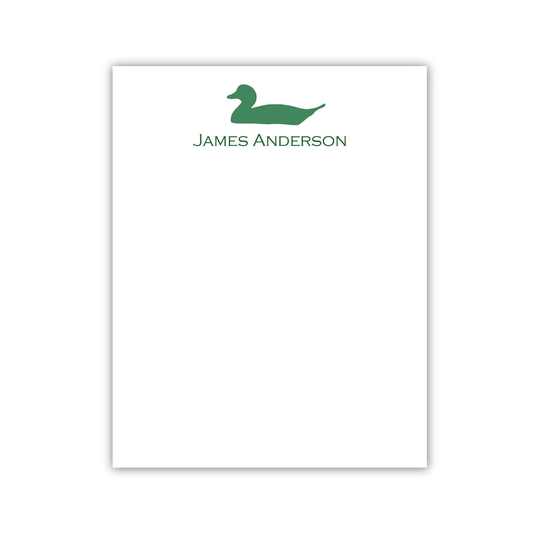 Mallard Duck Stationery | Flat Note Cards | Boy Stationery | Hunting ...