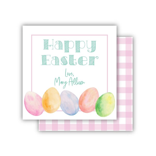 Easter Egg Gift Tag - Etsy