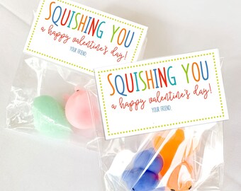 Squishy Valentine Tag Printable | Squishy Valentine Favor Tags ...