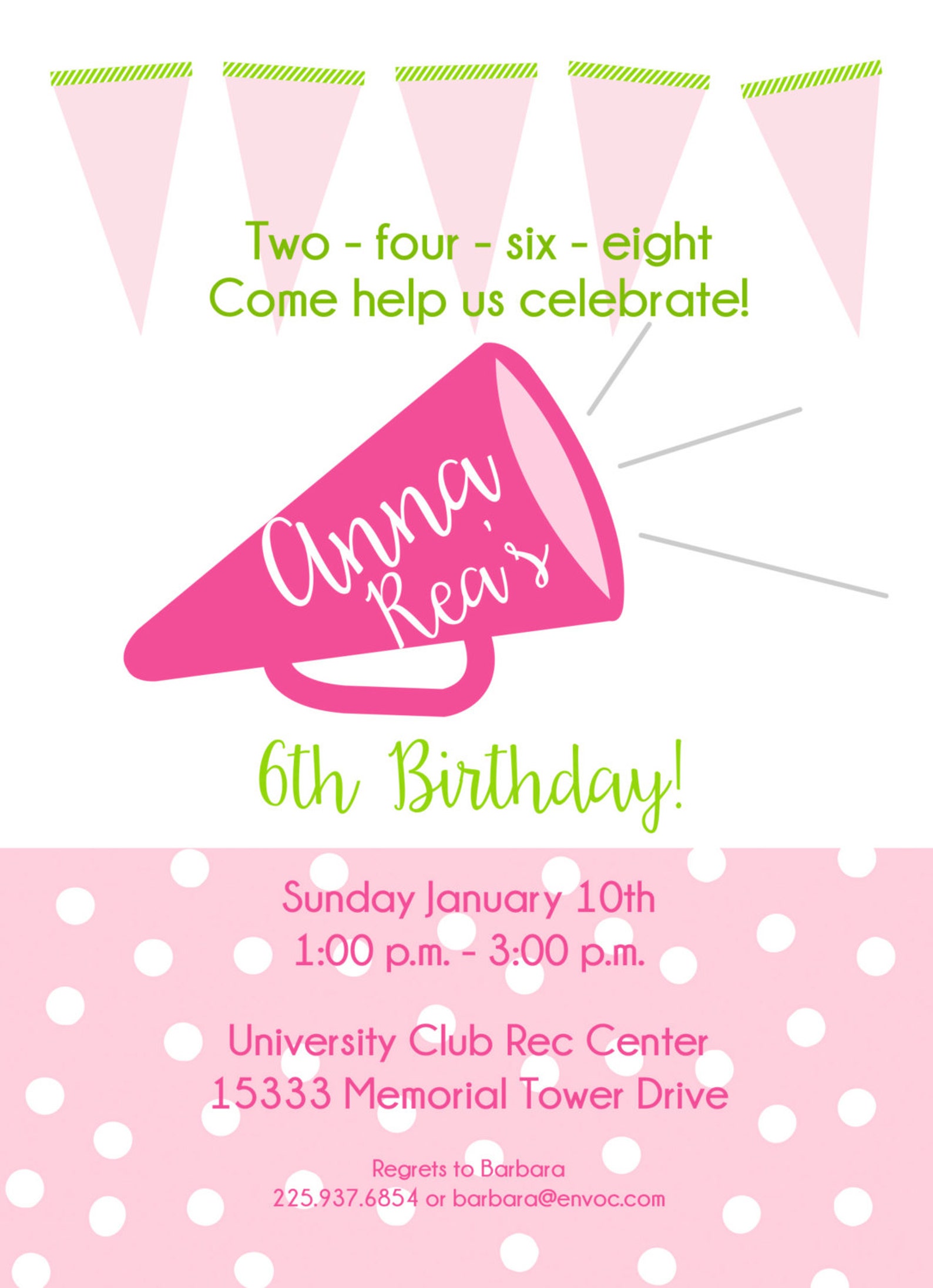 Cheer Birthday Invitation Cheerleader Birthday Party Girl | Etsy