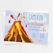 Volcano Birthday Party Invitation | Kids Birthday Invitation | Lava ...