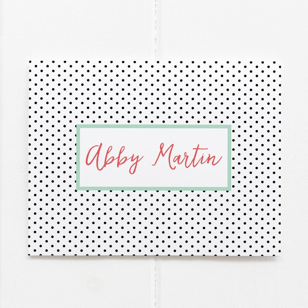 Personalized Folded Note Cards | Personalized Stationery | Personalized ...