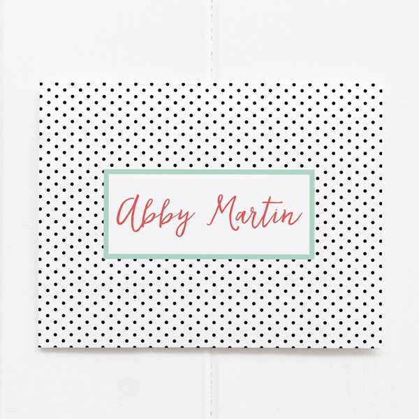 Mint Polka Dot - Etsy