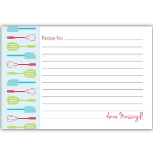 Personalized Recipe Cards Baking Gifts Custom Recipe Cards Bridal ...