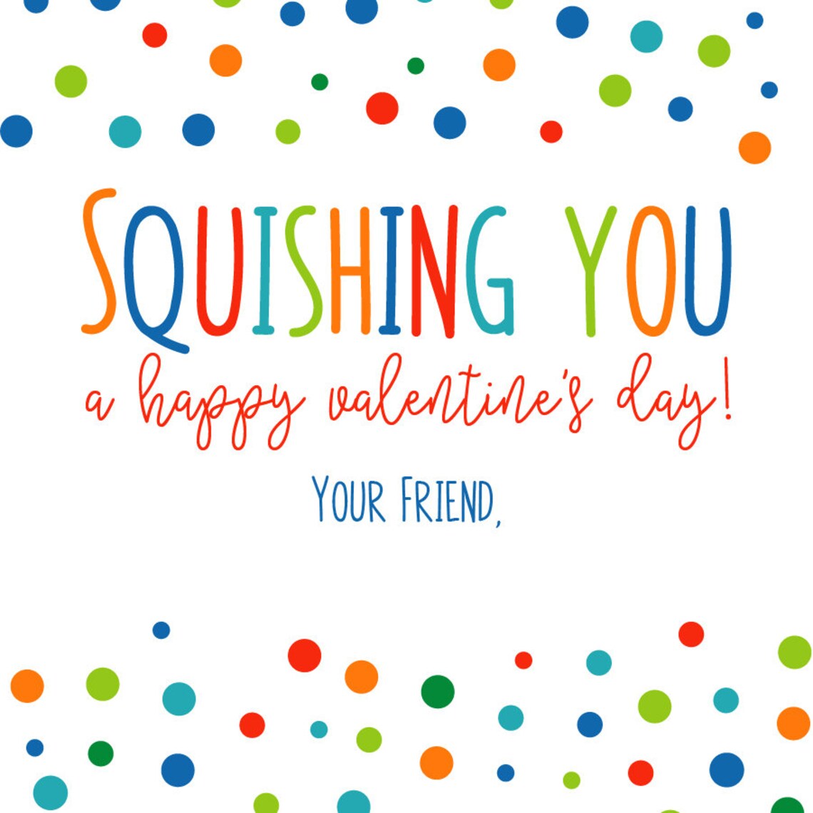 Squishy Valentine Tag Printable | Squishy Valentine Favor Tags ...