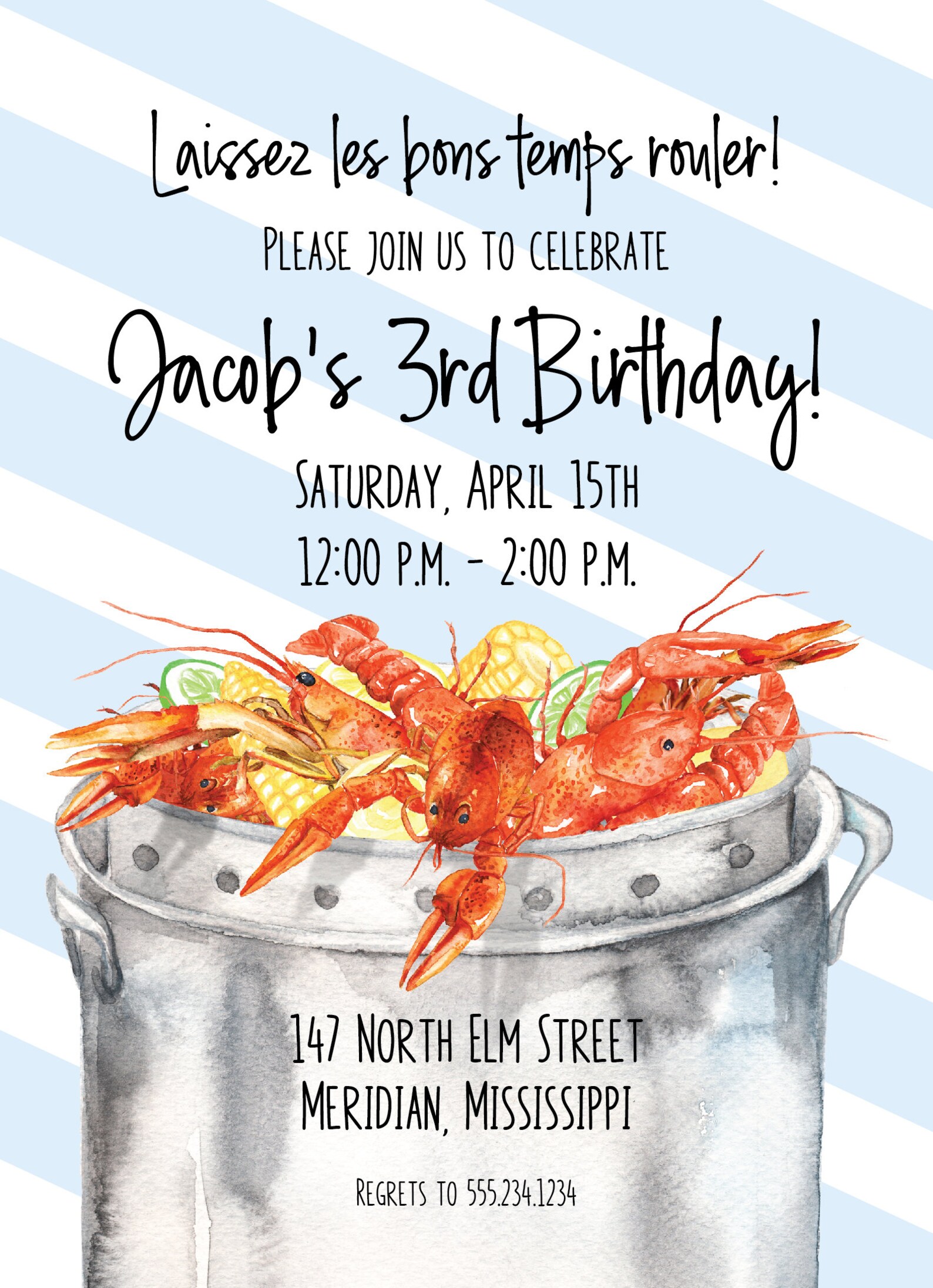 Crawfish Boil Invitation | Crawfish Birthday | Graduation Party ...