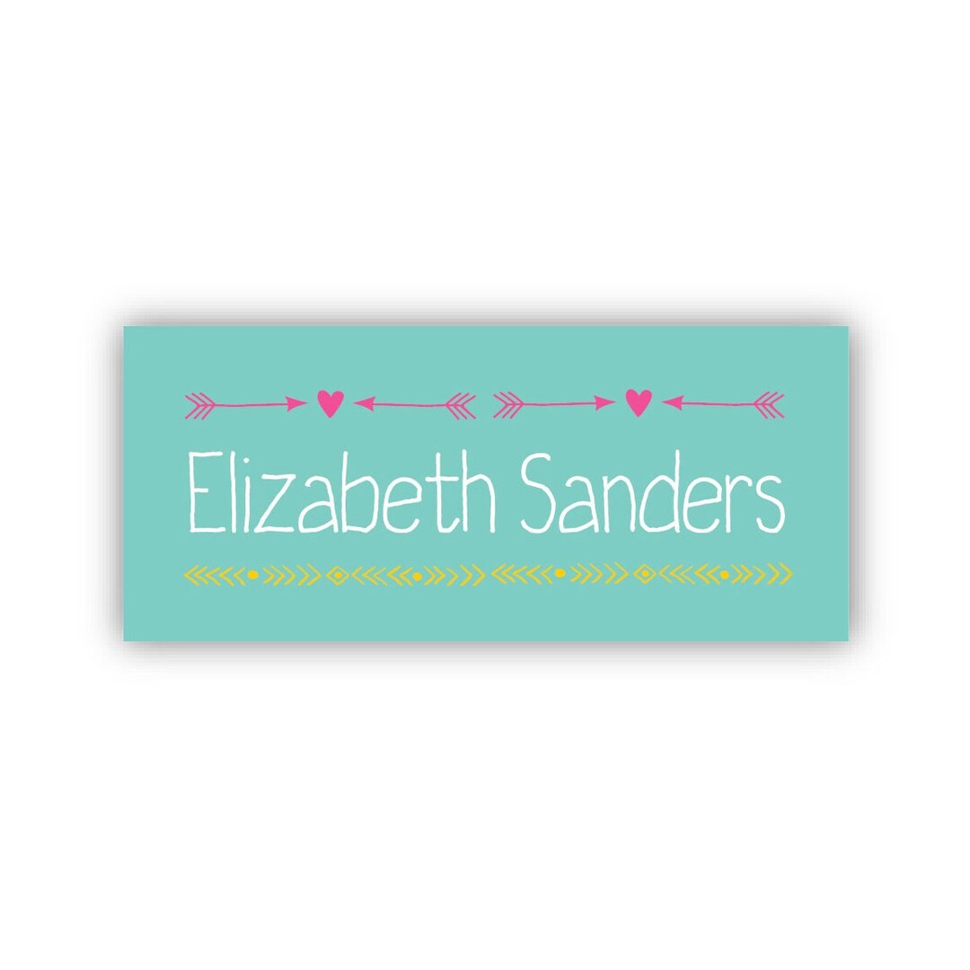 Camp Label | Girl Vinyl Stickers | Personalized Waterproof Vinyl Label ...