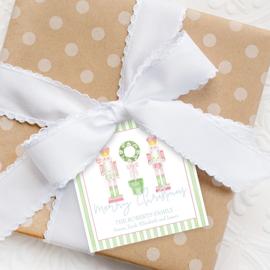 Nutcracker Gift Tag | Personalized Watercolor Nutcracker Gift Tag ...