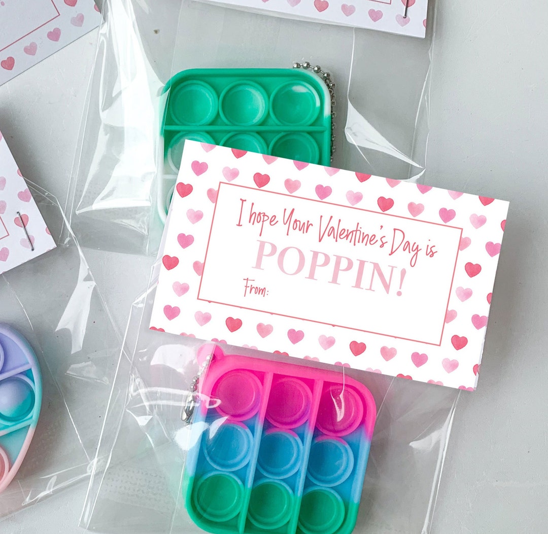 Fidget Valentine Topper | Class Valentine | Poppin Printable ...