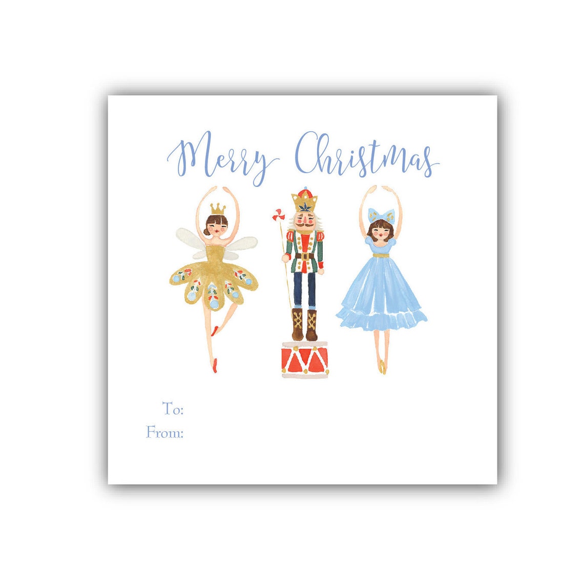 Nutcracker Ballet Gift Tags Christmas Cards Christmas - Etsy