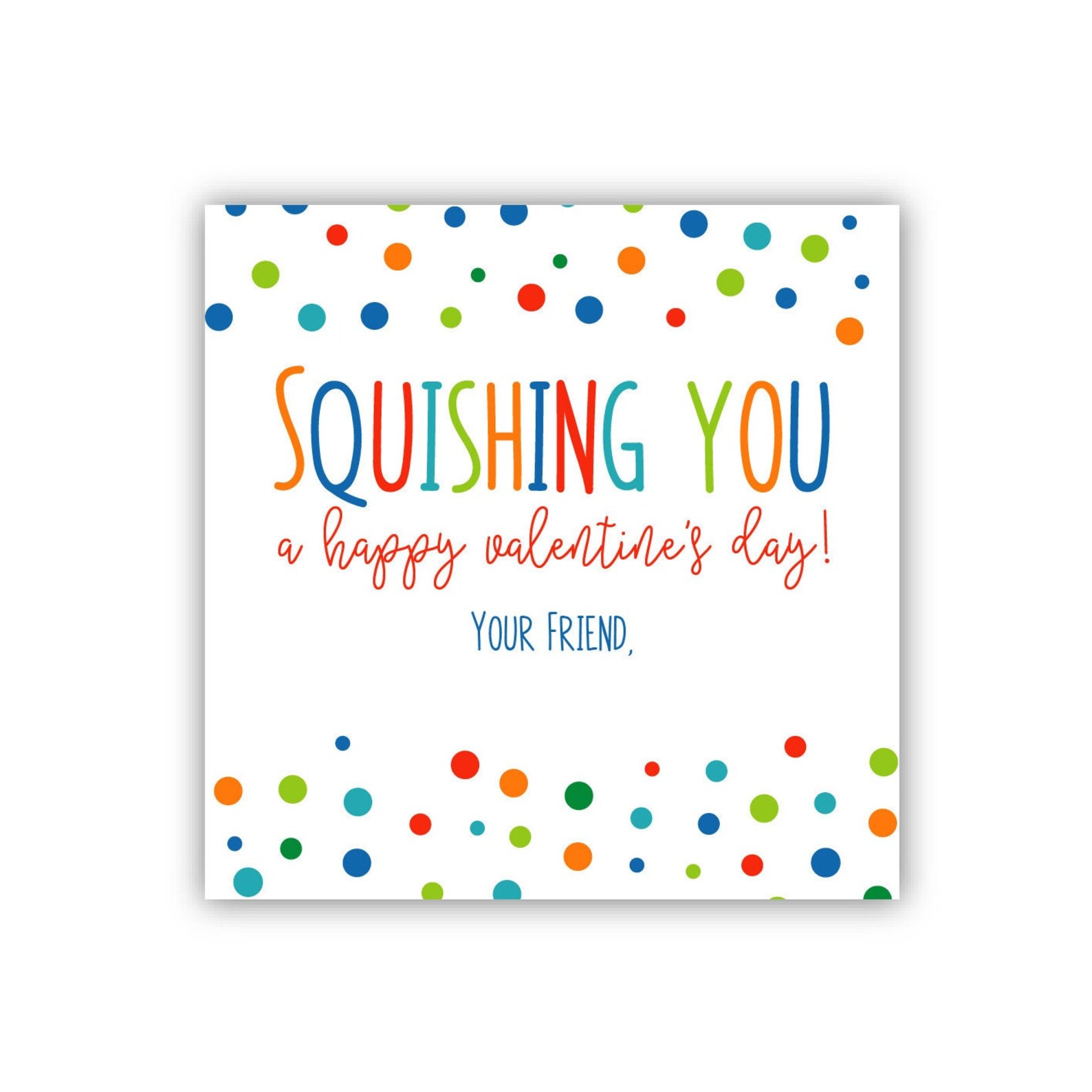 Squishy Valentine Tag Printable | Squishy Valentine Favor Tags ...