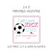 Soccer Valentine Tag Printable | Sports Valentine Favor Tags | Girl ...