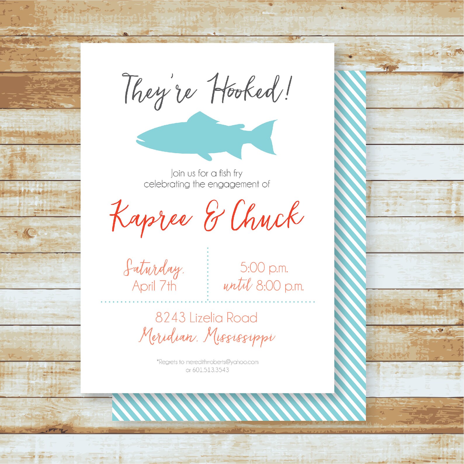 Fish Fry Engagement Invitation Fish Fry Birthday Party - Etsy