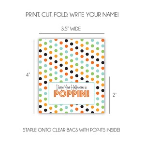 DIGITAL Pop-it Halloween Toppers | Kids Halloween Tags | Halloween ...