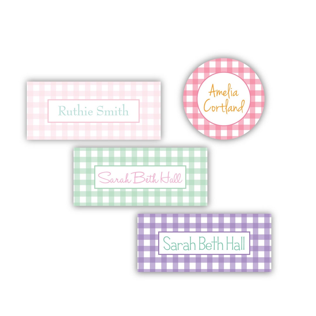 Girl Vinyl Labels | Personalized Waterproof Vinyl Stickers | Kid Labels ...