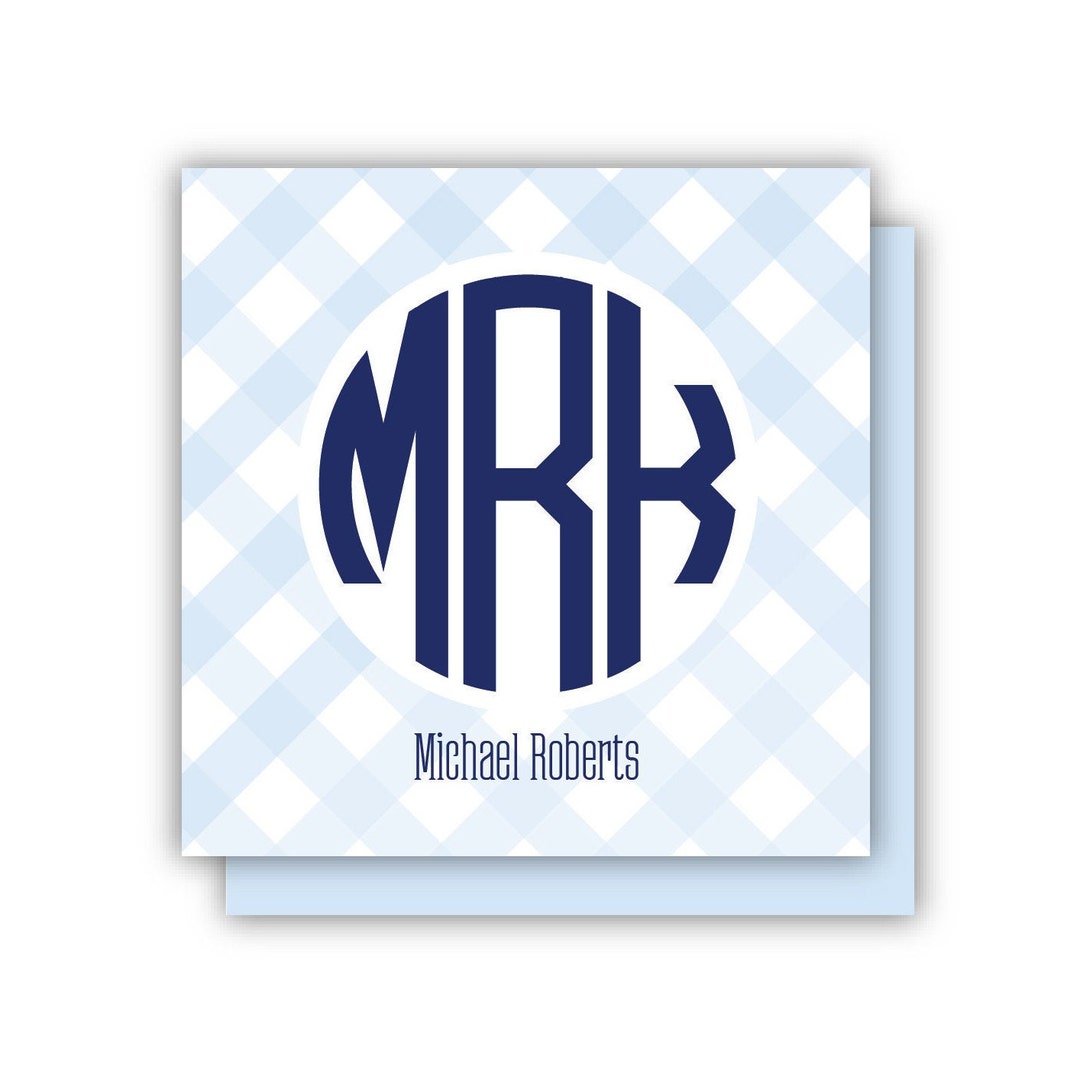 Personalized Monogram Gift Tags | Boy Calling Cards | Enclosure Card ...