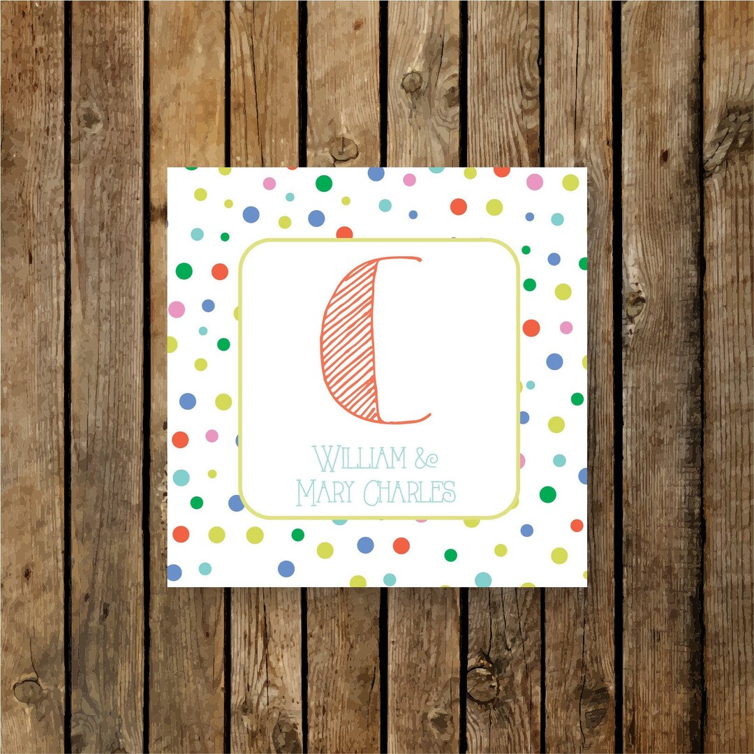 Personalized Brother Sister Gift Tags | Sibling Calling Cards ...