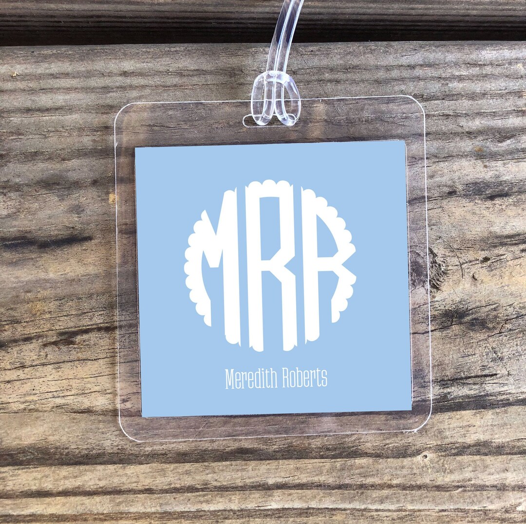 Personalized Monogram Bag Tags | Kids Bag Tag | Kids Luggage Tag ...