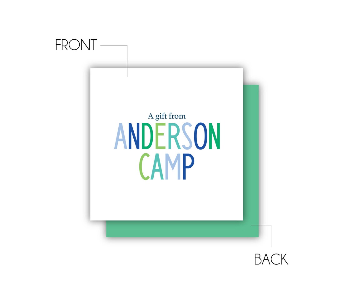 Personalized Gift Tags Modern Calling Cards Gift Stickers - Etsy