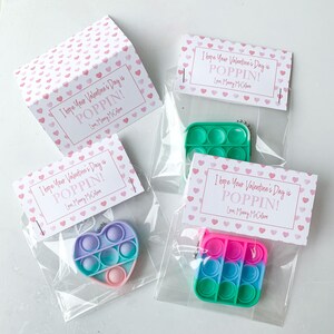 Personalized Valentine Treat Topper | Kids Valentine Favor Tag | Girl ...