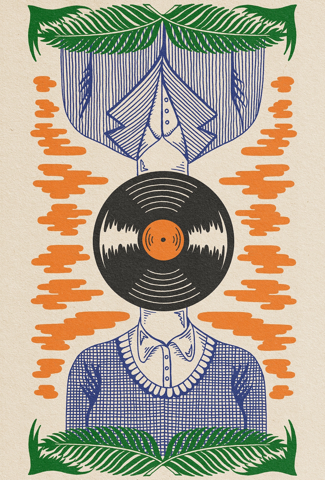 Record Heads Print Series 8 - Etsy