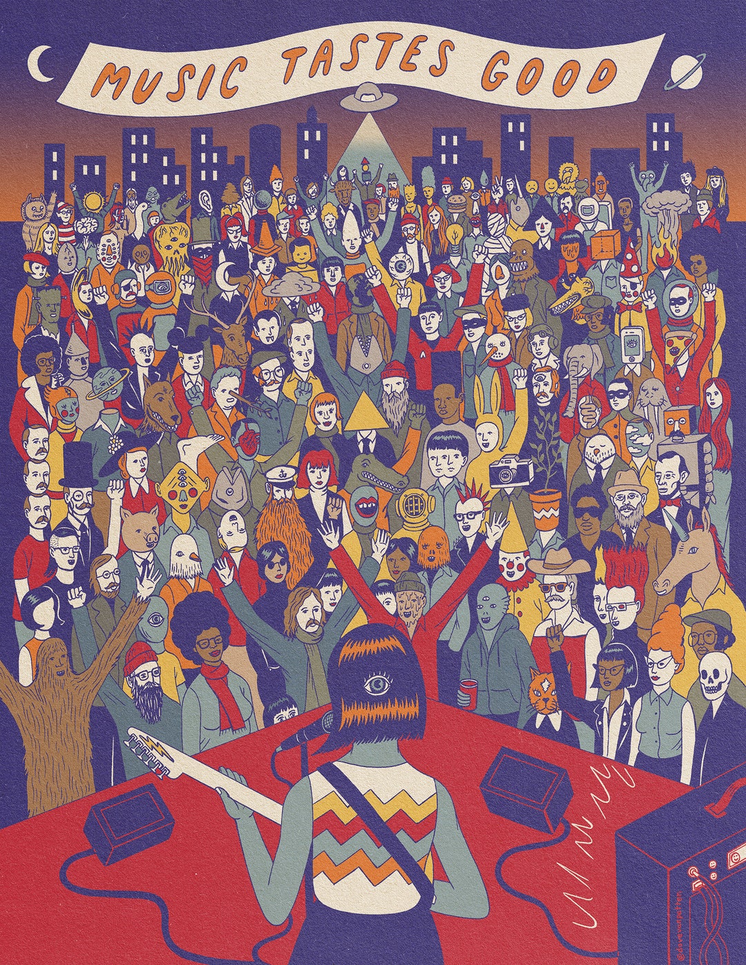 Waldo Music Tastes Good Poster - Etsy