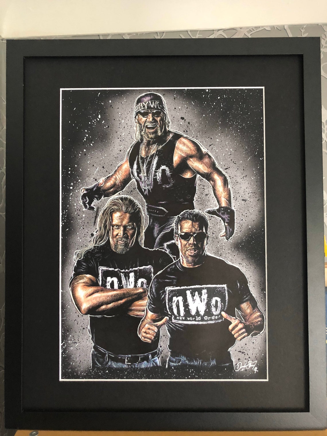 NWO Original Framed Art. WCW WWF | Etsy