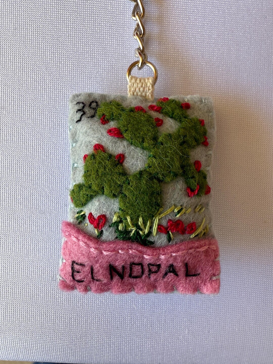 Lotería “el Nopal” Felt Keychain - Etsy